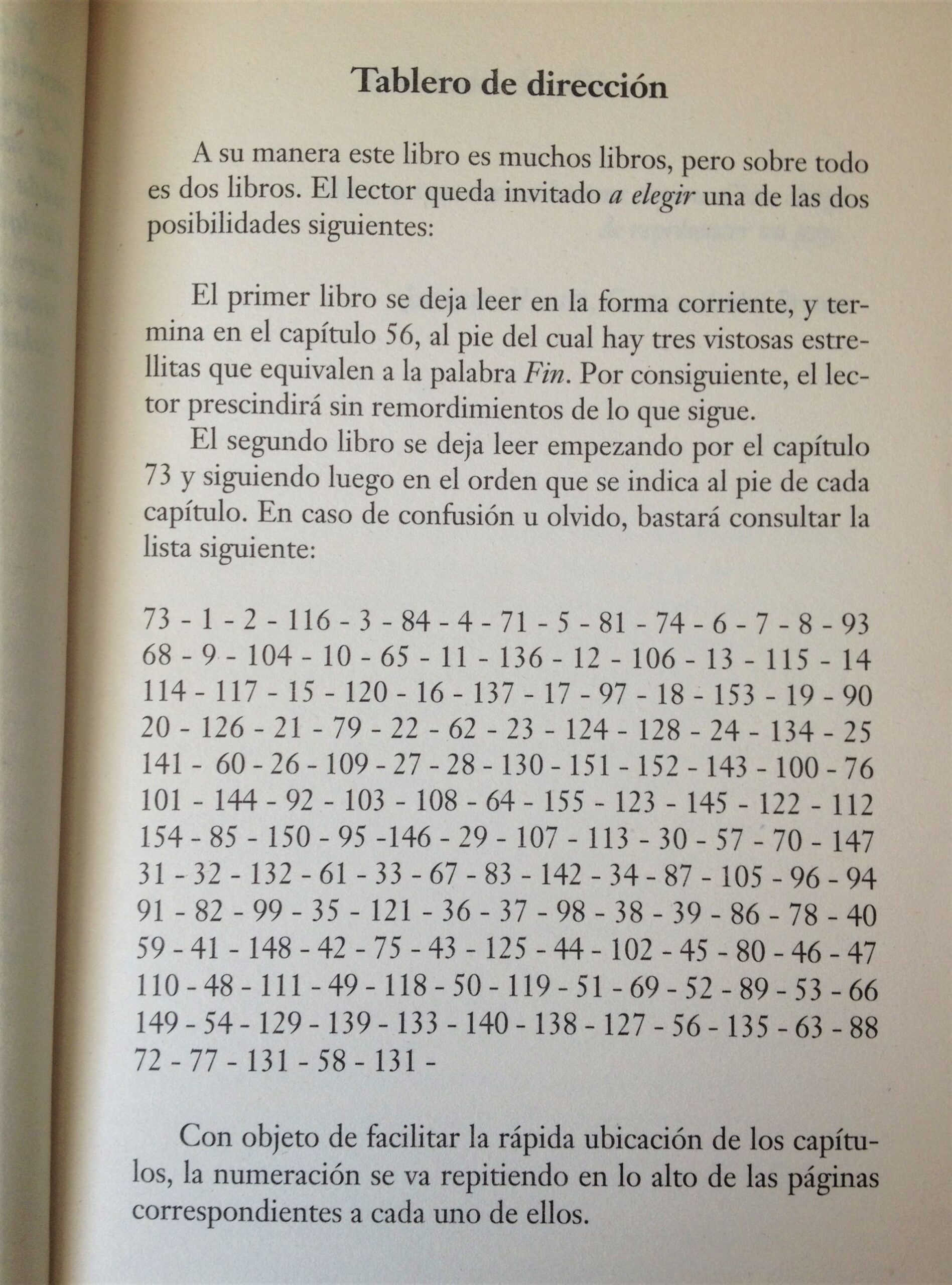Tablero de Dirección, Rayuela - Julio Cortázar - ADEP Virtual